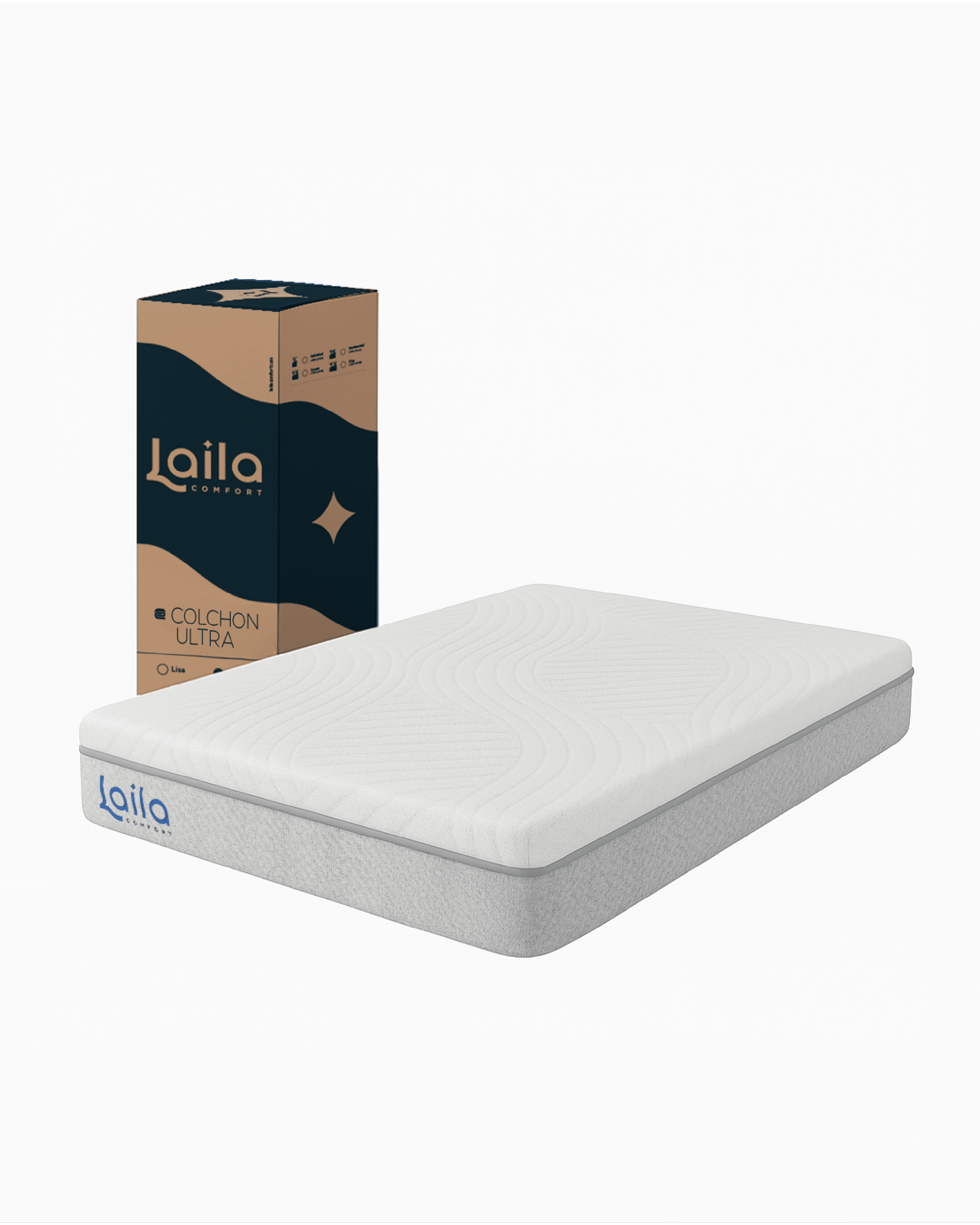 Colchon Individual Laila Ultra De Espuma Memory Foam, En Caja, Laila ...