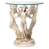 Design Toscano The Muses Glass-Topped Sculptural Table - Walmart.com