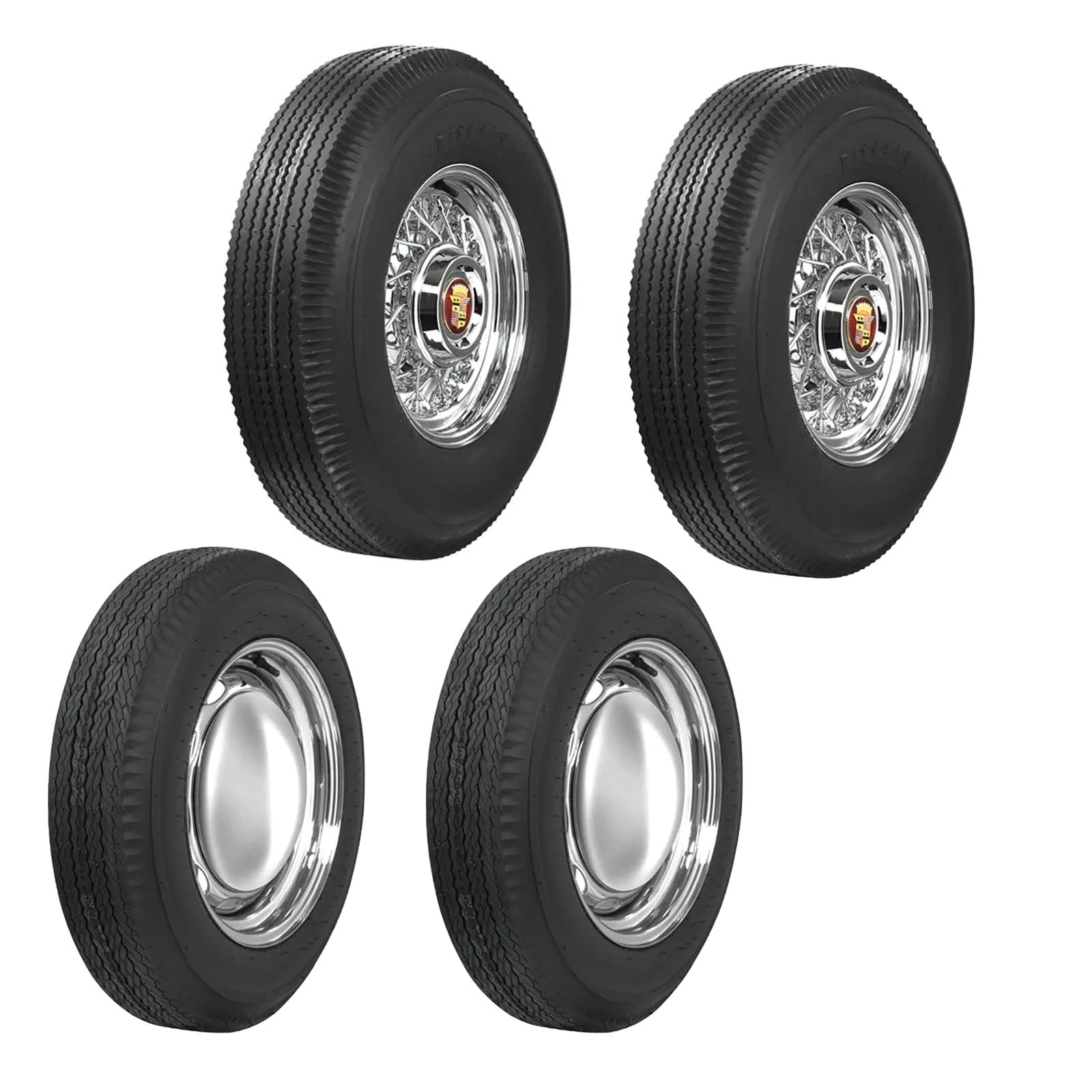 Firestone Bias Ply Tires, Blackwall, 15 Inch, Big And Little Kit ...