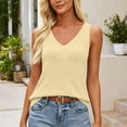 BUIGTTKLOP Tank Tops for Women Sleeveless Sweater Vest V Neck Ribbed ...