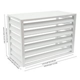 Miumaeov 4-Panels Air Conditioner Fence Screen Outdoor Air Conditioner ...