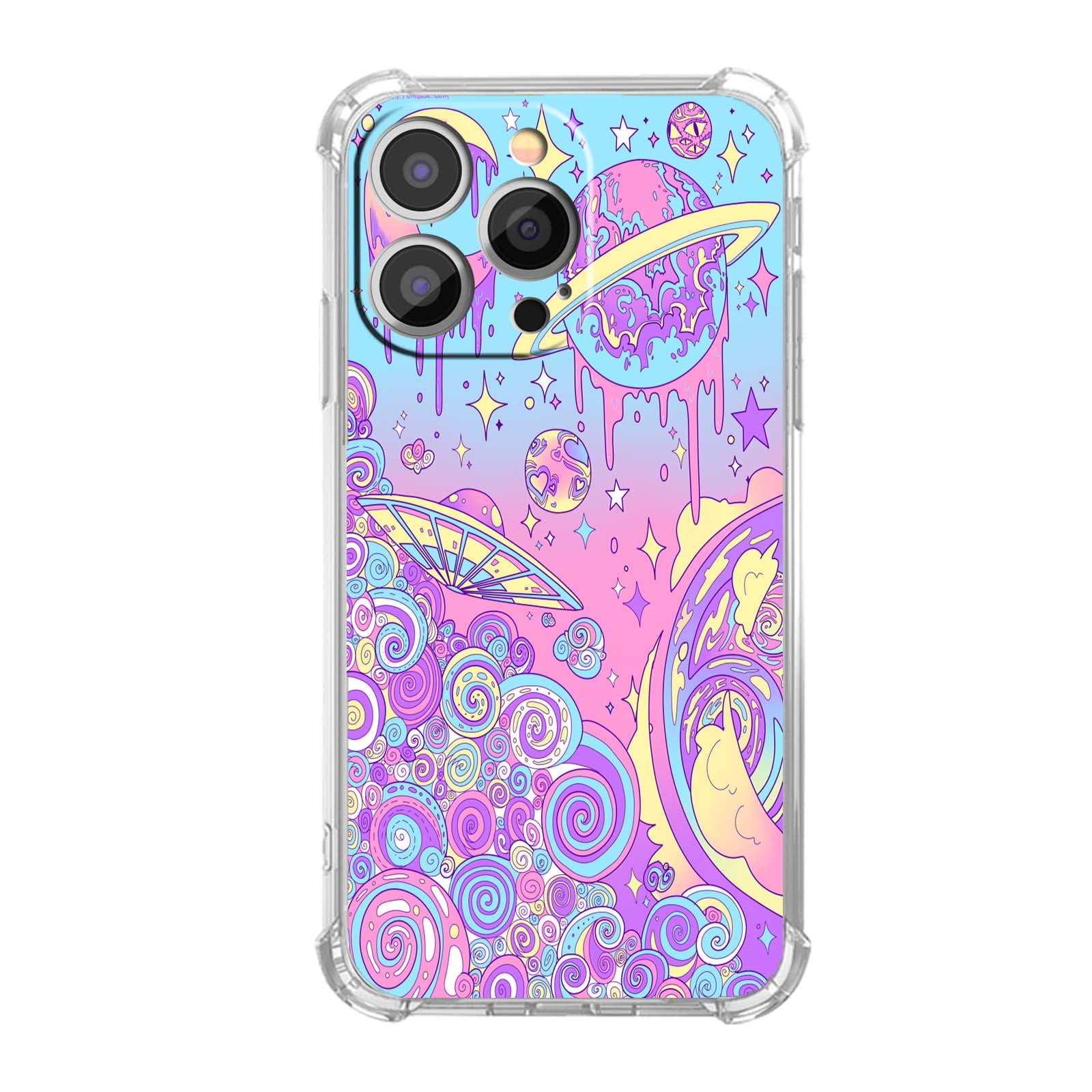 Magic Galaxy Planet Case for iPhone 13 Pro,Aesthetic Art Design Pattern Soft Full TPU Bumper ...