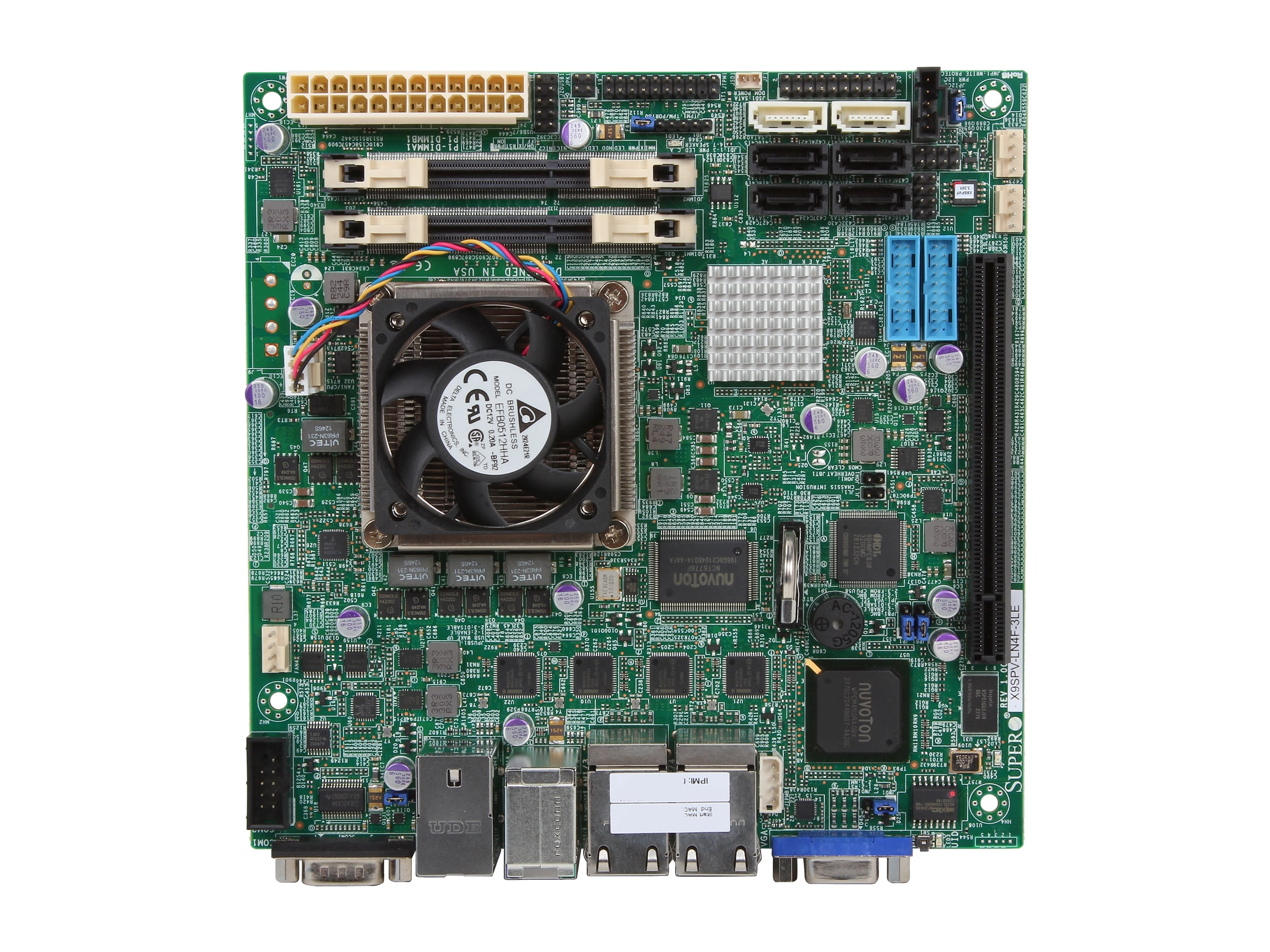 Supermicro X9SPV-LN4F-3LE Mini ITX Server Motherboard FCBGA1023 Intel ...