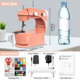 KPCB Mini Portable Sewing Machine with Sewing Kit & Extension Table ...