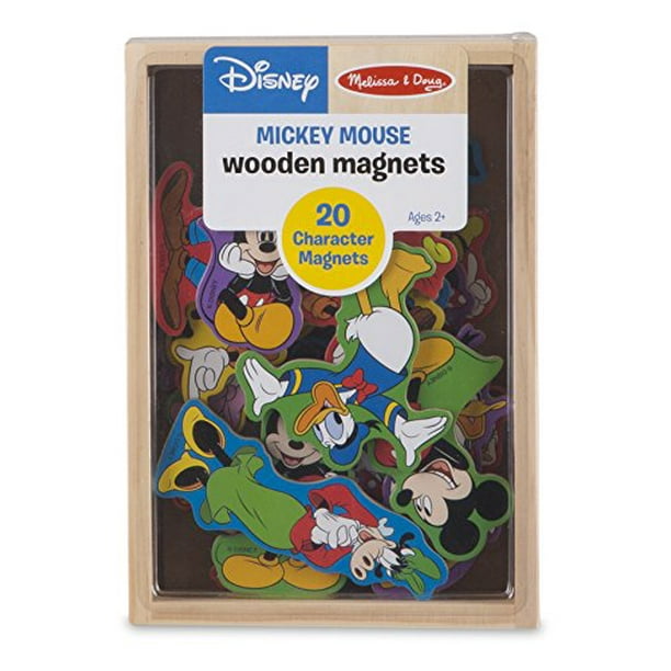 Melissa & Doug Disney Mickey Mouse Wooden Character Magnets (20 pcs ...