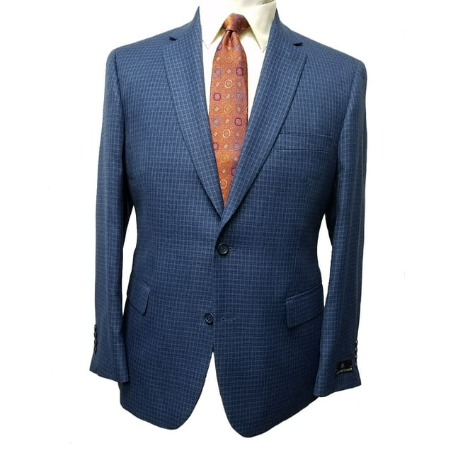 Men's Blue Check Sport Coat - Walmart.com