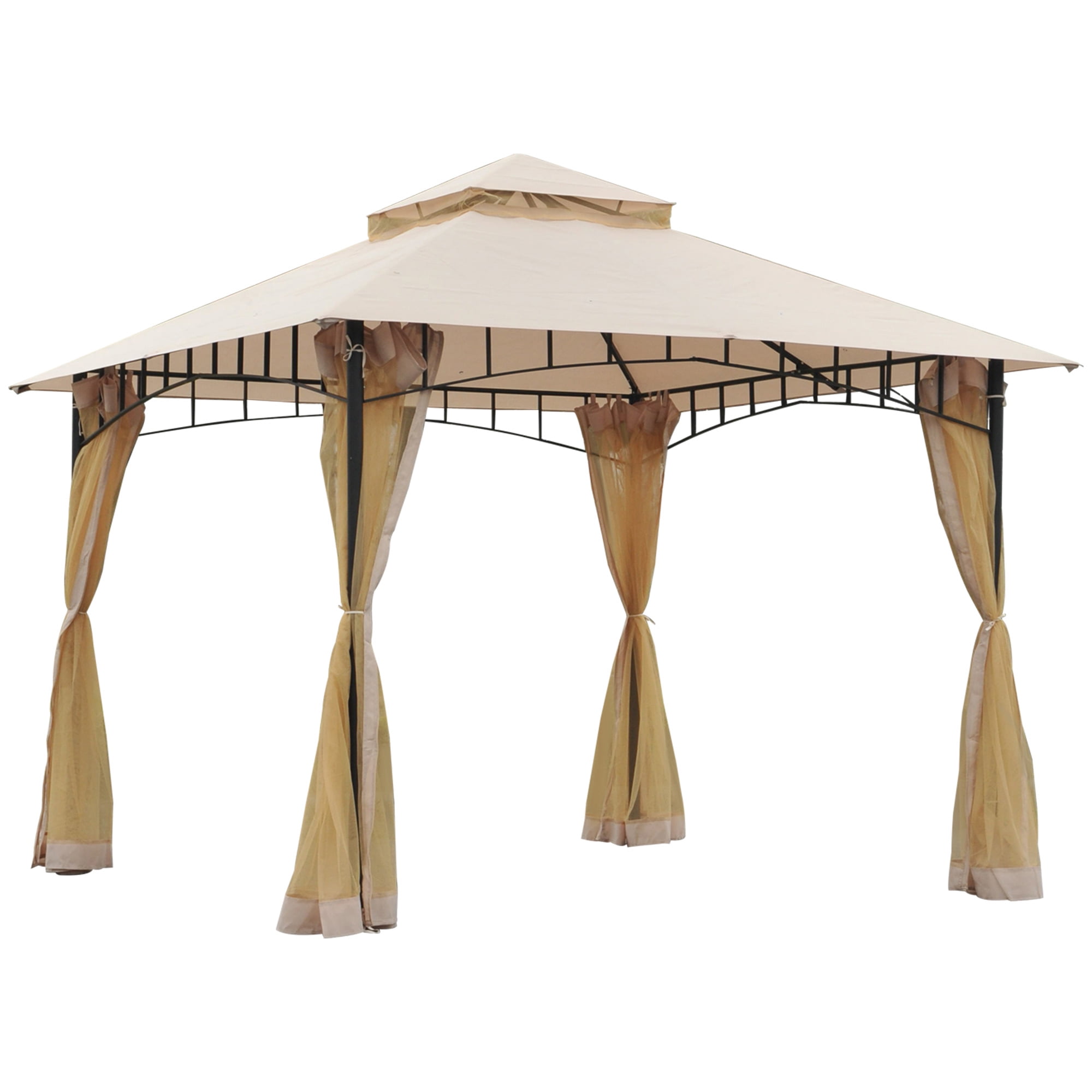 Click here for Outsunny 10 X 10 Double Tier Garden Gazebo Canopy... prices