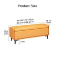 Flip Lid Hallway Bench Modern Storage Ottoman for Bedroom Entryway ...