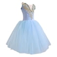 FYEGRE Ballet Leotard For Girls Camisole Tutu Skirts Shiny Sequin ...