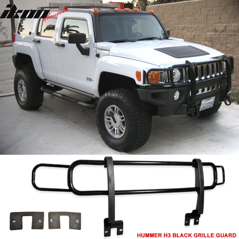 Ikon Motorsports Bull Bar Grille Guard - Fits 03-09 Hummer H3 H2 H2T ...