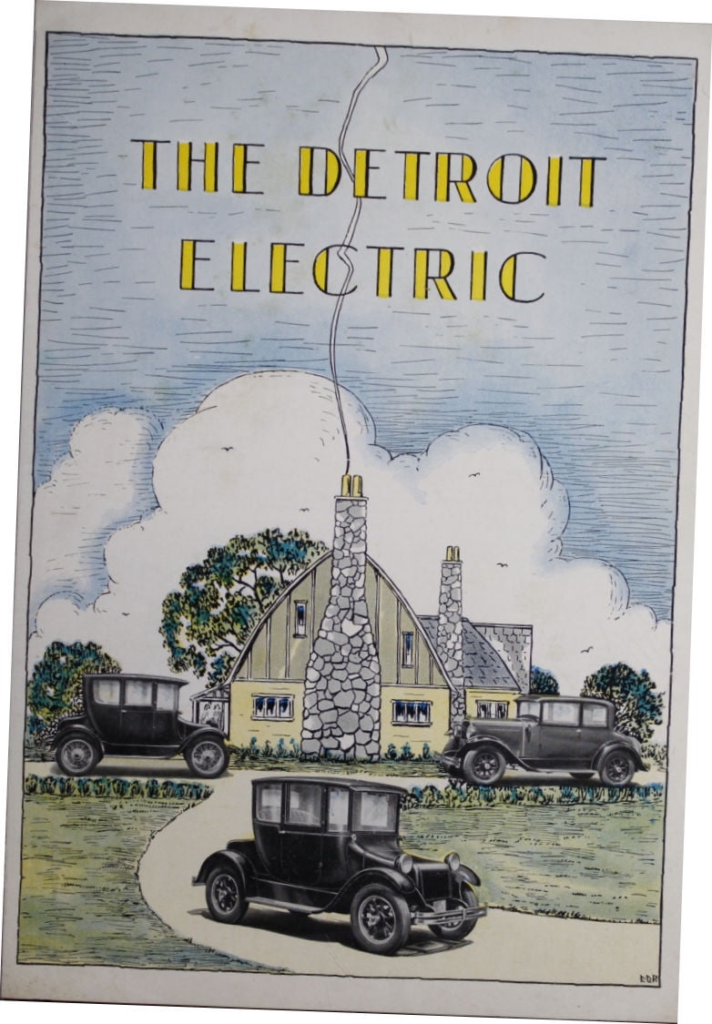 Detroit Electric Poster 24in x36in Art Poster 24x36 Multi-Color Square ...