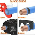 IWS-1807CN PEX Crimping Tool Kit with PEX Crimpers, PEX Tubing Cutter ...