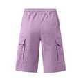 CAIVO Men Cargo Shorts With Straight Leg Pockets Drawstring Casual ...
