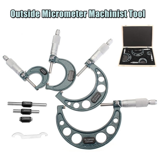 Outside micrometer, screw micrometer, mechanical micrometer, precision ...