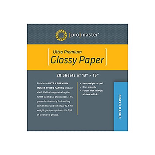 ProMaster HW Photo Glossy Inkjet Paper 13x19 inch - 20 sheet box ...
