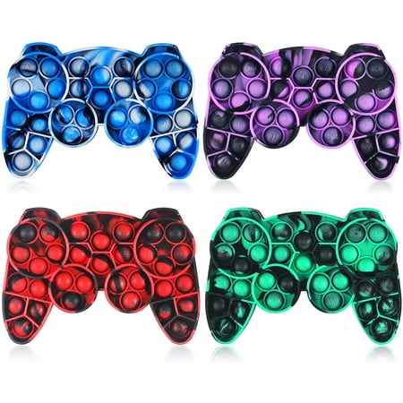4 Packs Pop Game Controller, Gamepad Pop Bubble Fidget Toy Numbers ...