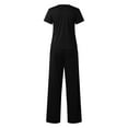 Holiday Outfits For Women Summer Casual Solid Color 2 Piece Casual Suit