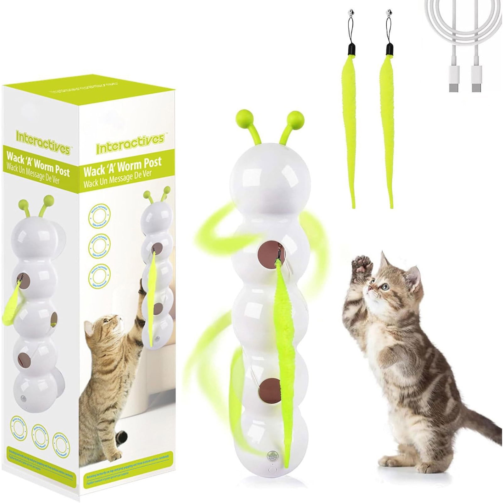 Click here for Eky Smart Motion Cat Toy With Worm Design For Indo... prices