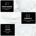 HONMEET Set of 5 Transparent Glass Ice Cream Cups with Lotus Design ...