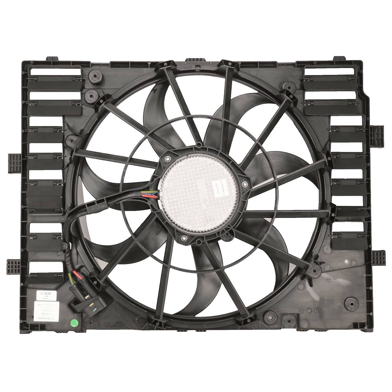 TOPAZ 95810606110 Radiator Brushless Cooling Fan Assembly for Prosche ...