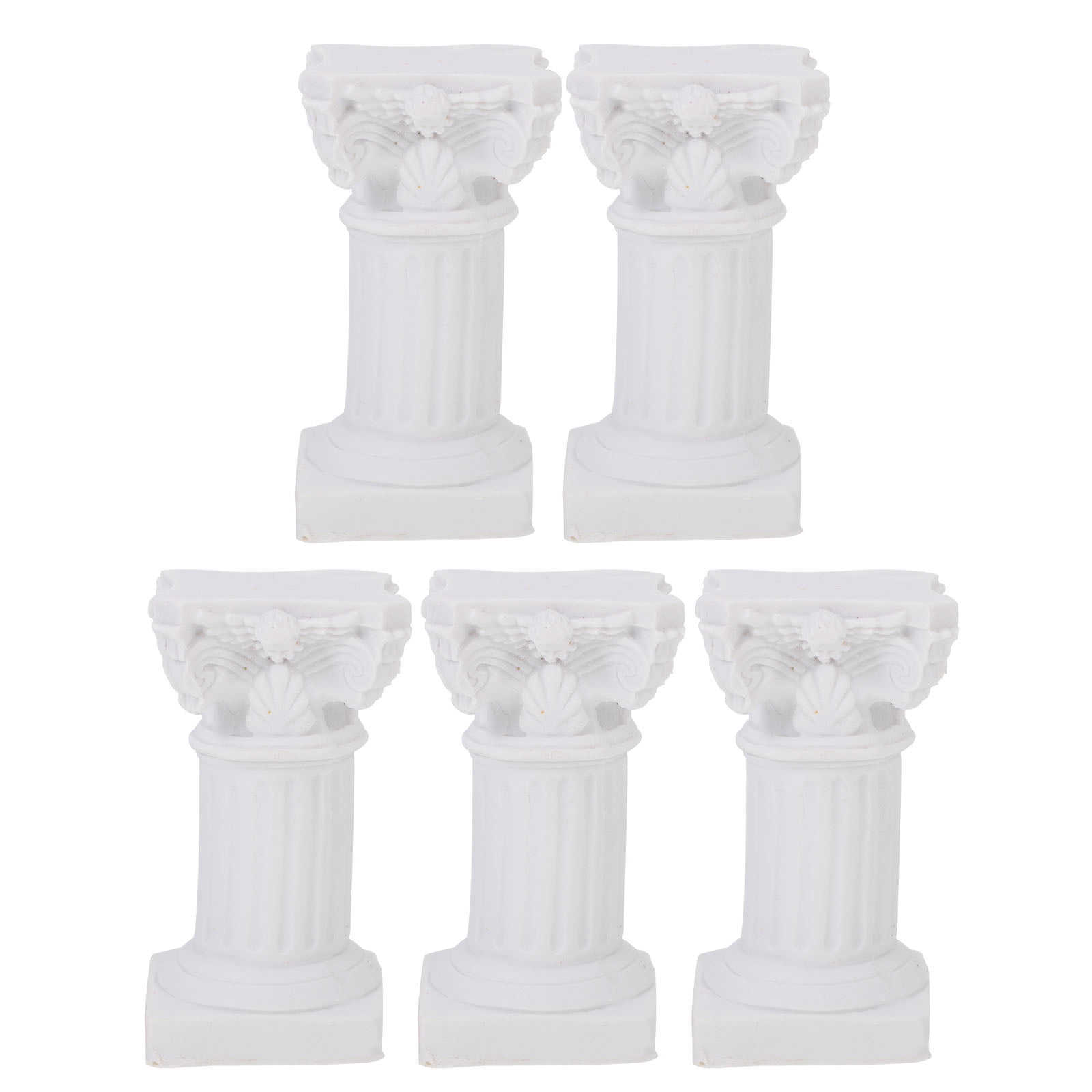 5Pcs Roman Pillar Statues Resin Pedestal Stand Roman Pillar Greek ...