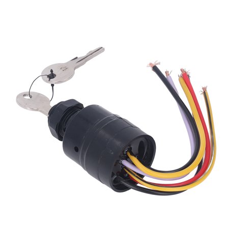 Boat Ignition Key Switch,Ignition Key Switch 6 Pushto Choke Ignition ...