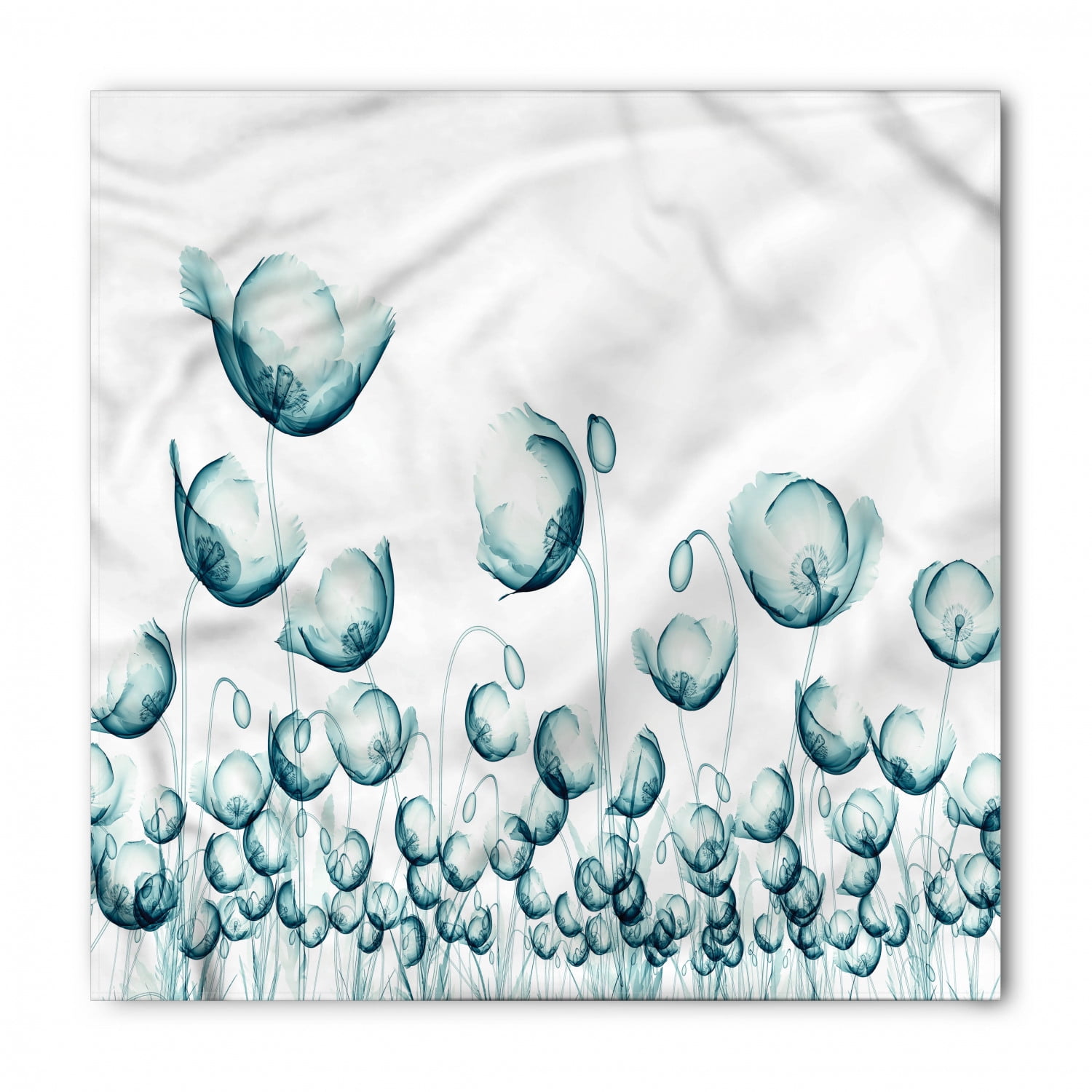 Flower Bandana, Poppy Flora Windy Day, Unisex Head and Neck Tie, by ...