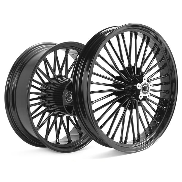 21X3.5 18X5.5 Fat Spoke Wheels for Harley Touring Electra Glide Ultra ...