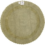 Saffron Fabs 36 Inch Round 100% Cotton Sage Green Crochet Lace Border ...