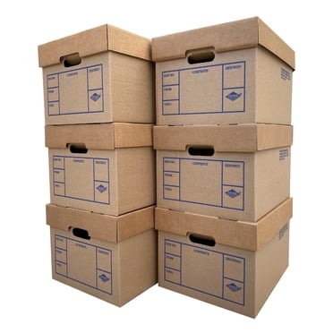 UBoxes Large 6 Pack Moving Cardboard Boxes 20 x 20 x 15-inches ...