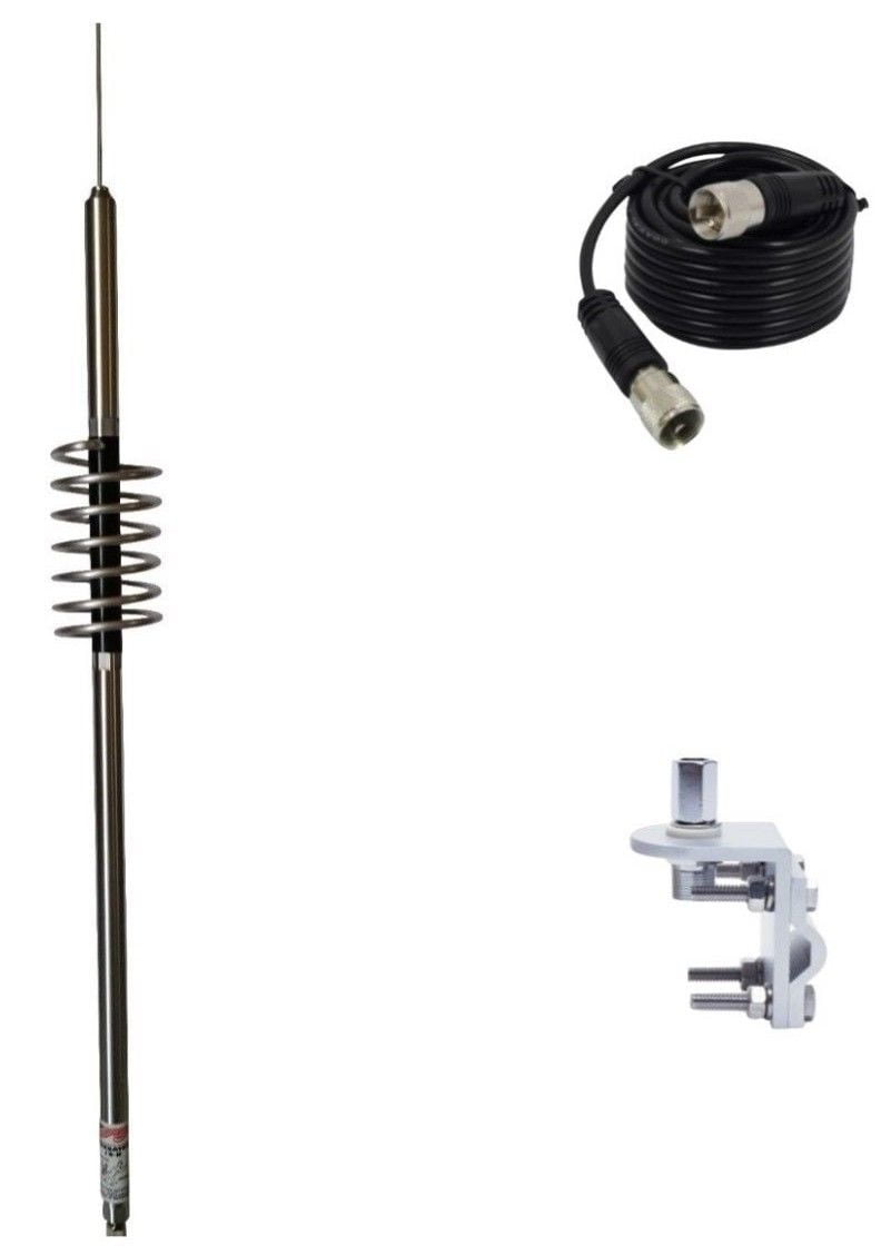 PREDATOR 10K K-1-27 CB,HAM ANTENNA, 9FT COAX,RV1 BRACKET AND STUD ...