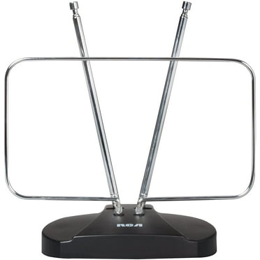 RCA Fine-Tuning UHF/VHF/FM Indoor HDTV Antenna - 65 Km (40 Miles ...