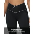 BALEAF Women's Tall Flare Leggings 34" Tummy Control Crossover High ...
