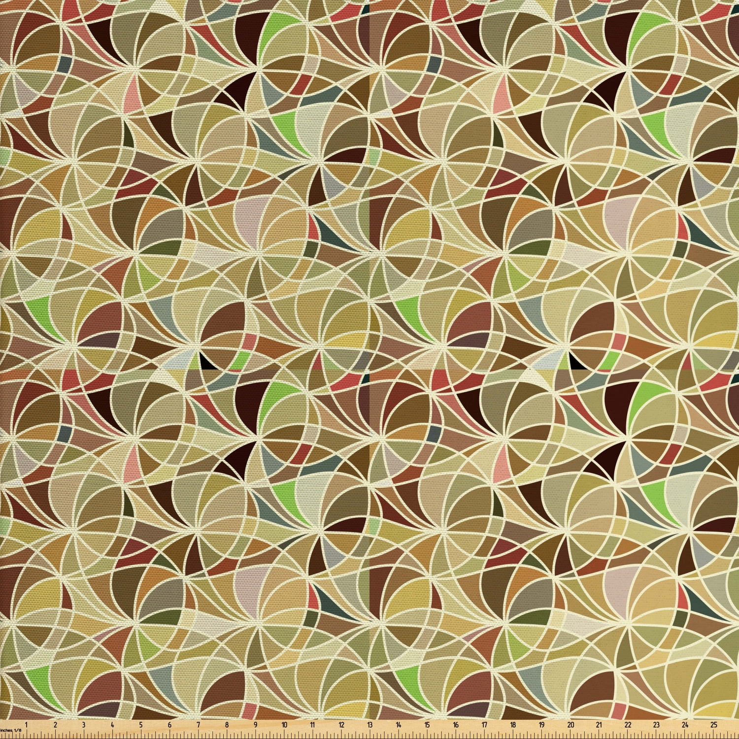 Abstract Upholstery Fabric by the Yard, Monochrome Swirly Entangled ...