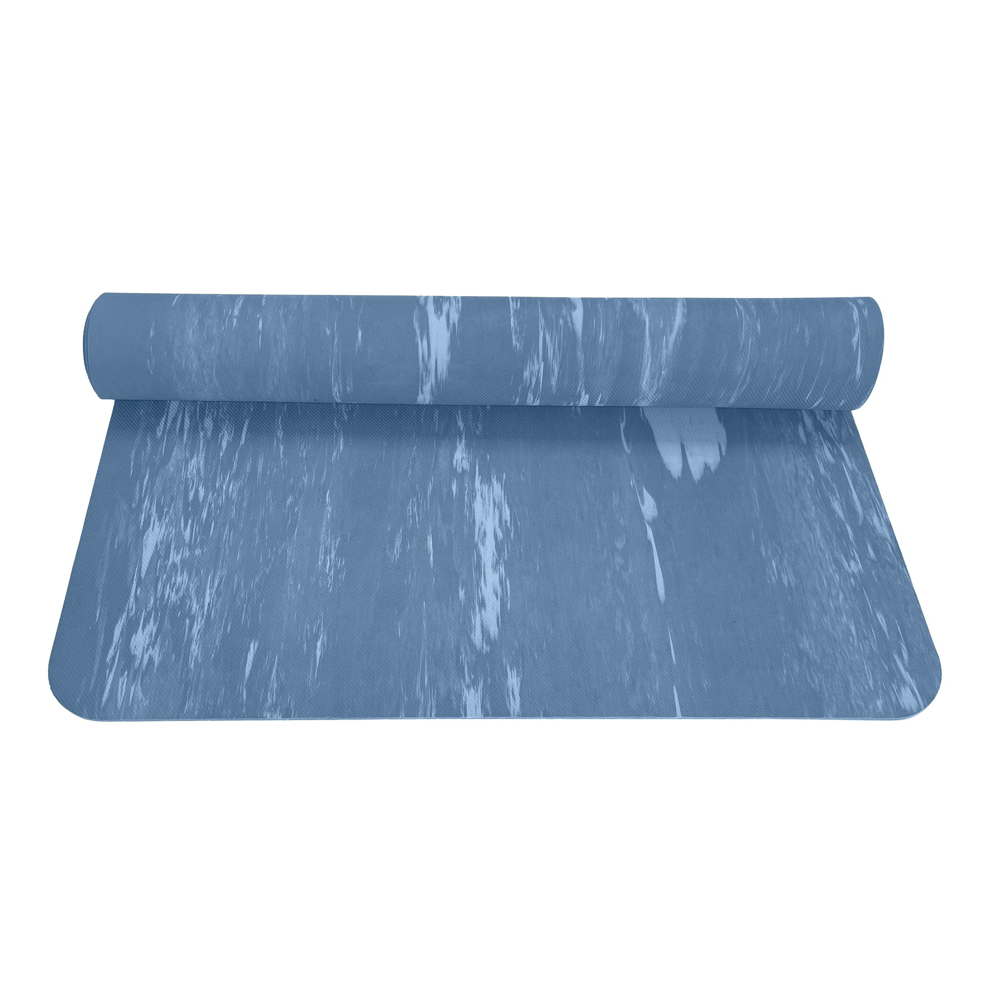 Click here for Purearth Marbel Natural Rubber Yoga Mat - Navy Blu... prices