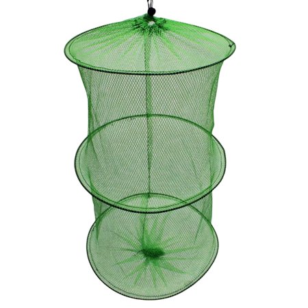 Fishing Net Mesh Fish Trap Minnow Fish Cage Mesh Hole Folded Fishing ...