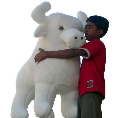 American Made Giant Stuffed White Buffalo 44 Inch Sacred Native ...
