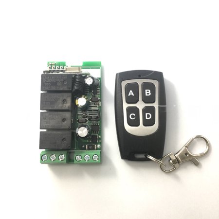 pitrice Universal DC 12V Electric Receiver Button Battery Operated ...