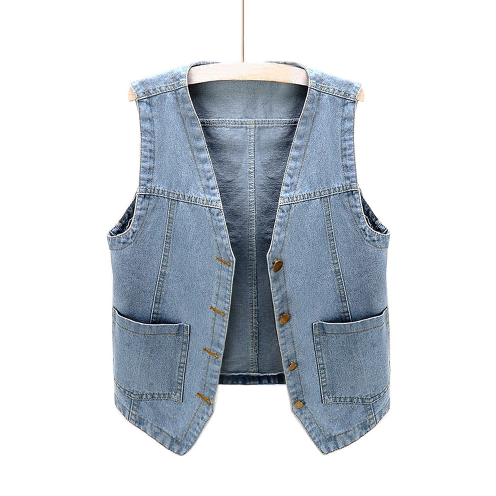 Click here for Hhsclothinggg Stylish Womens Denim Jacket Sleevele... prices