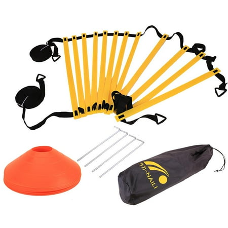 6m/236Inch Agility Speed Ladder Stairs 12 Sections Fitness Training ...