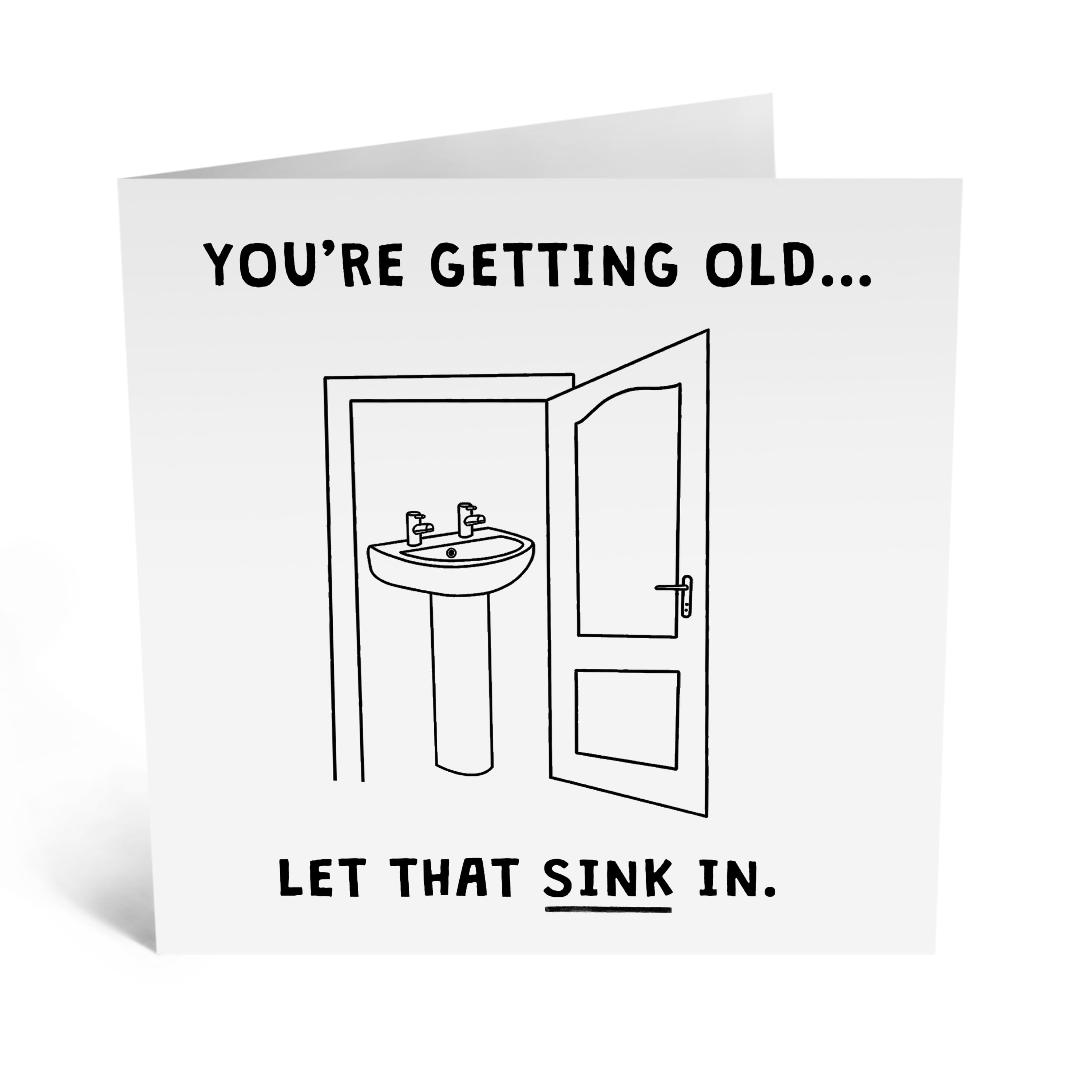 Funny Birthday Card For Dad Let That Sink In Greeting Cards For