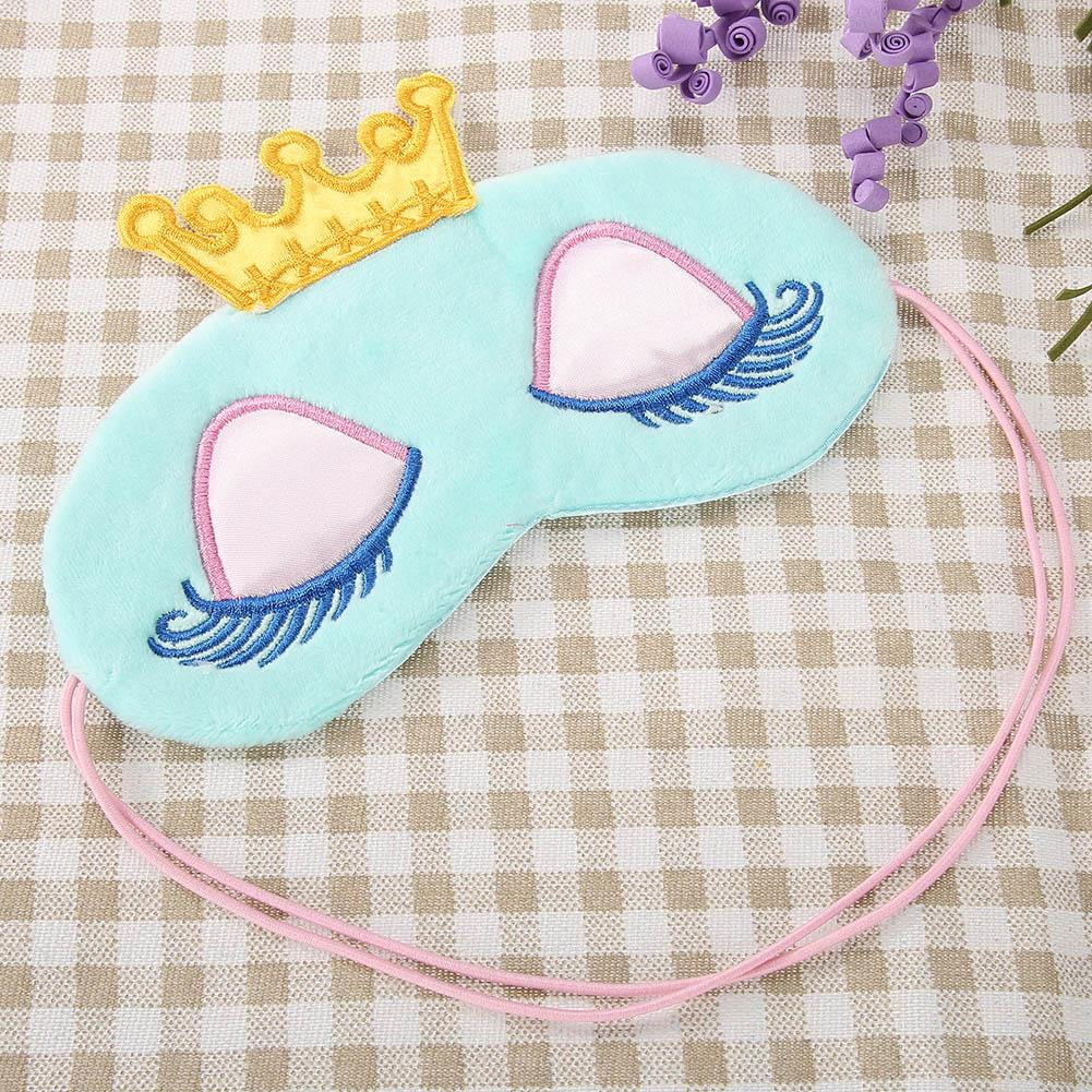Sonew 2 Colors Cute Crown Long Eyelashes Sleeping Beauty Eye Cover ...