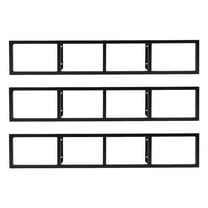 Advwin Wall-Mounted CD Storage Rack with RGB Light Strip, Set of 3 ...
