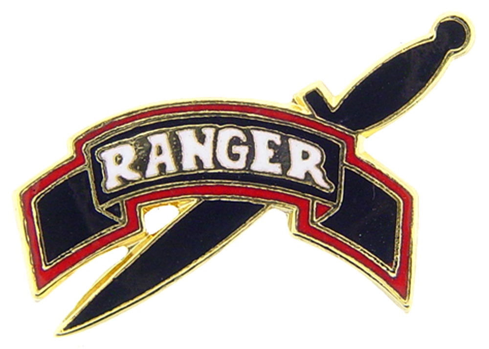 UNITED STATES ARMY PIN - ARMY RANGER TAB KNIFE Officially Licensed USA ...