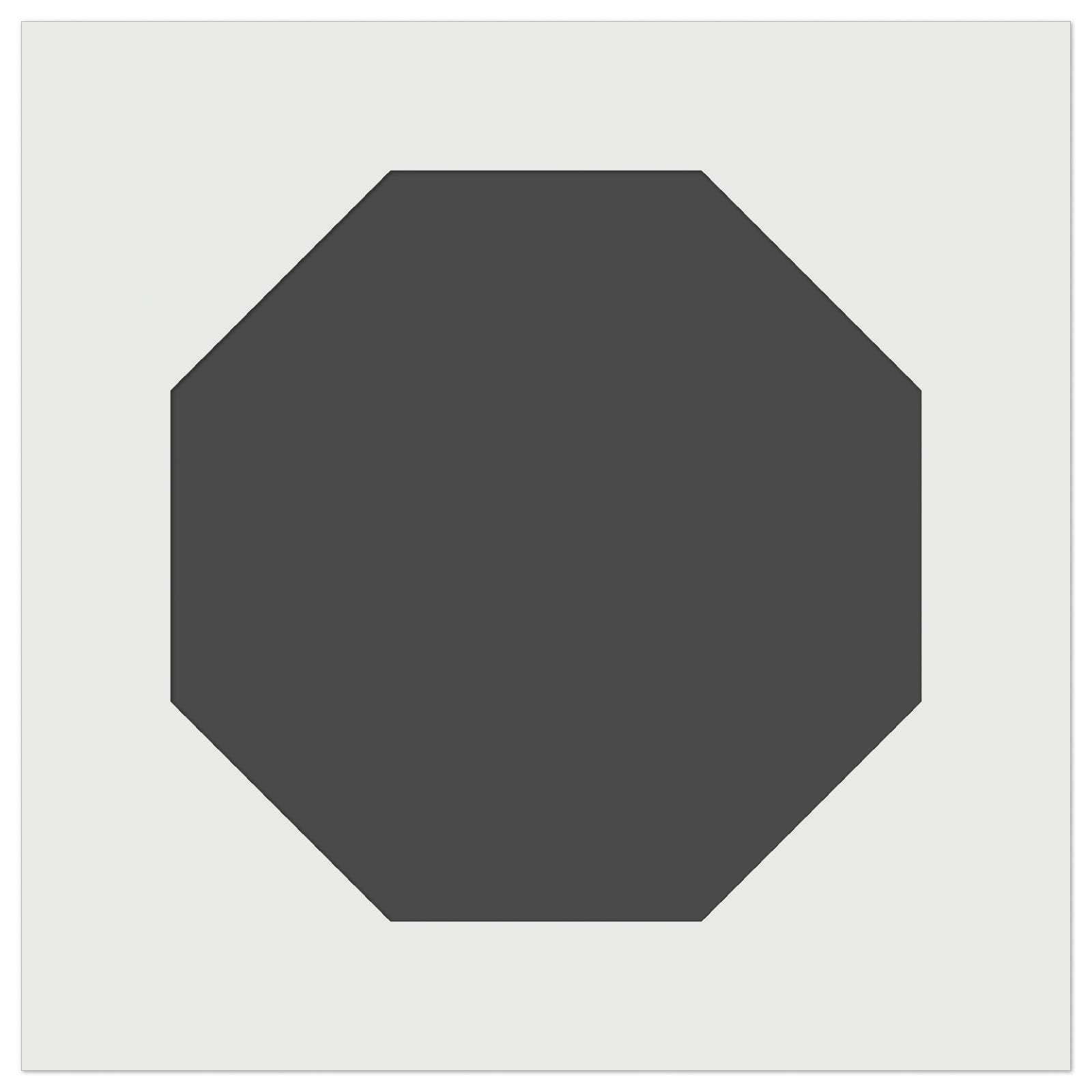 Octagon Solid DIY Cookie Wall Craft Stencil - 5.5 Inch - Walmart.com