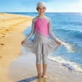 BiZtdJrK Girls Surfing Swimsuit Zip Up Long Sleeve Tops and Capri Skirt ...