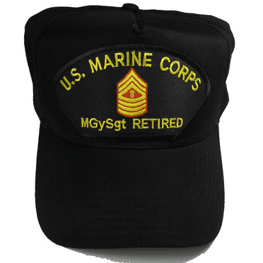 USMC MARINE CORPS MSGT MASTER SERGEANT E8 RETIRED HAT TOP NCO NON ...