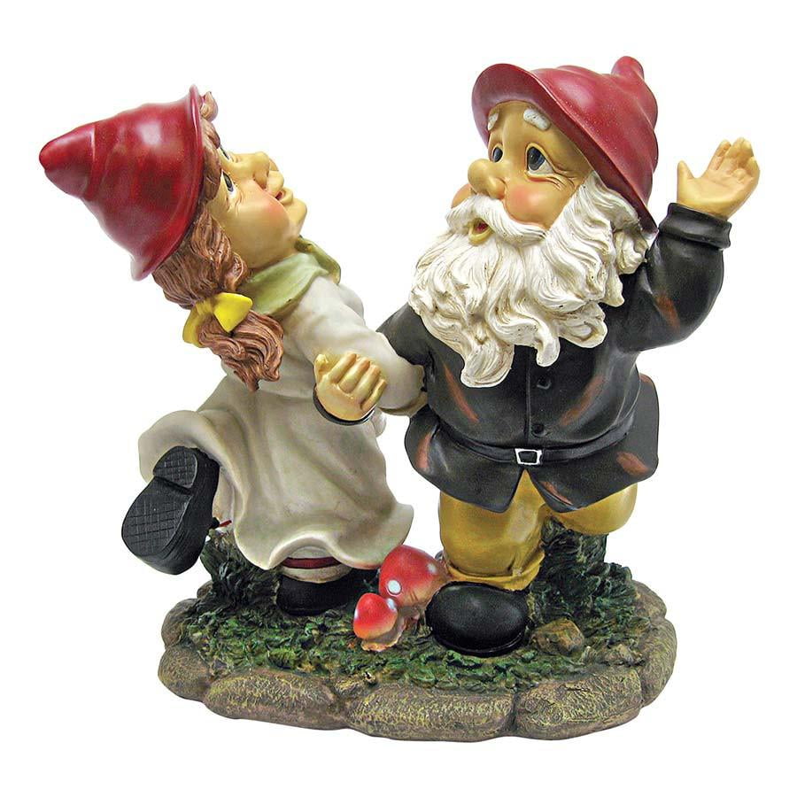 Design Toscano Dancing Couple Italian Gnome Statues Sculpture Figurine ...