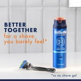 Gillette Pro Shaving Gel for Men Twin Pack 14 oz Soothes Hydrates ...