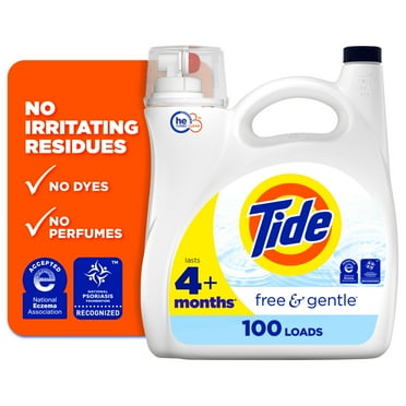 Tide Simply Free & Sensitive, 64 Loads Liquid Laundry Detergent, 92 fl ...